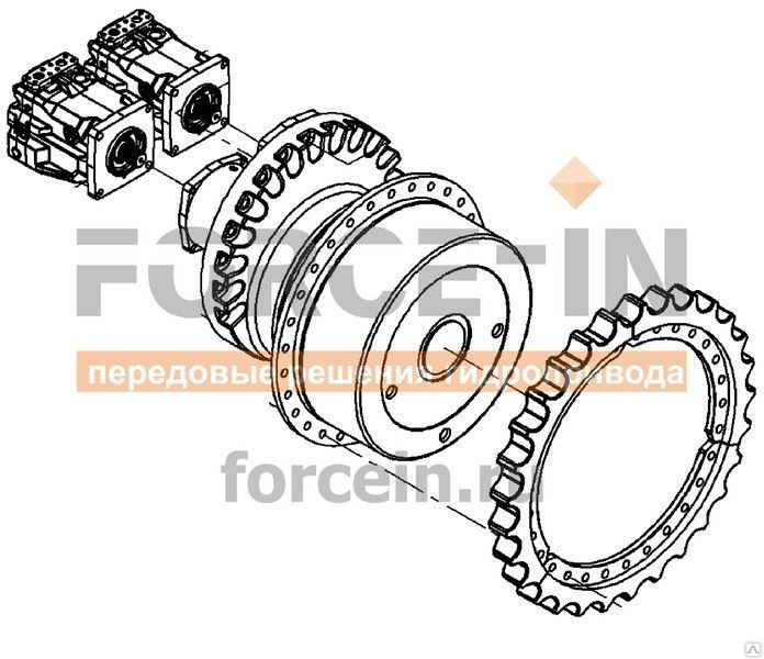 Гидромотор Liebherr 10472735, 11644101 (HMV280-02 Linde Hydraulics ...